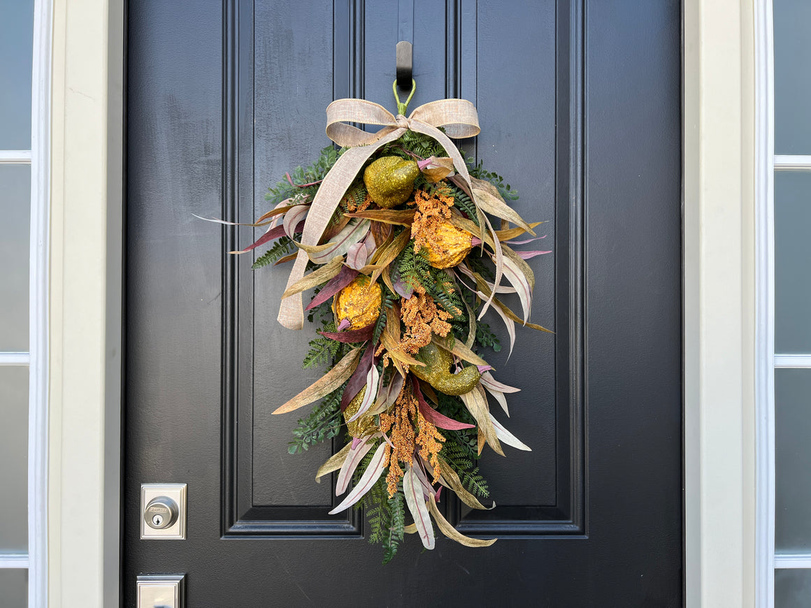 Gilded Grace Fall Swag Wreath | TwoInspireYou